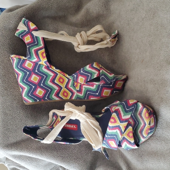 UNIONBAY | Shoes | Aztec Wedge Espadrille Powderu | Poshmark
